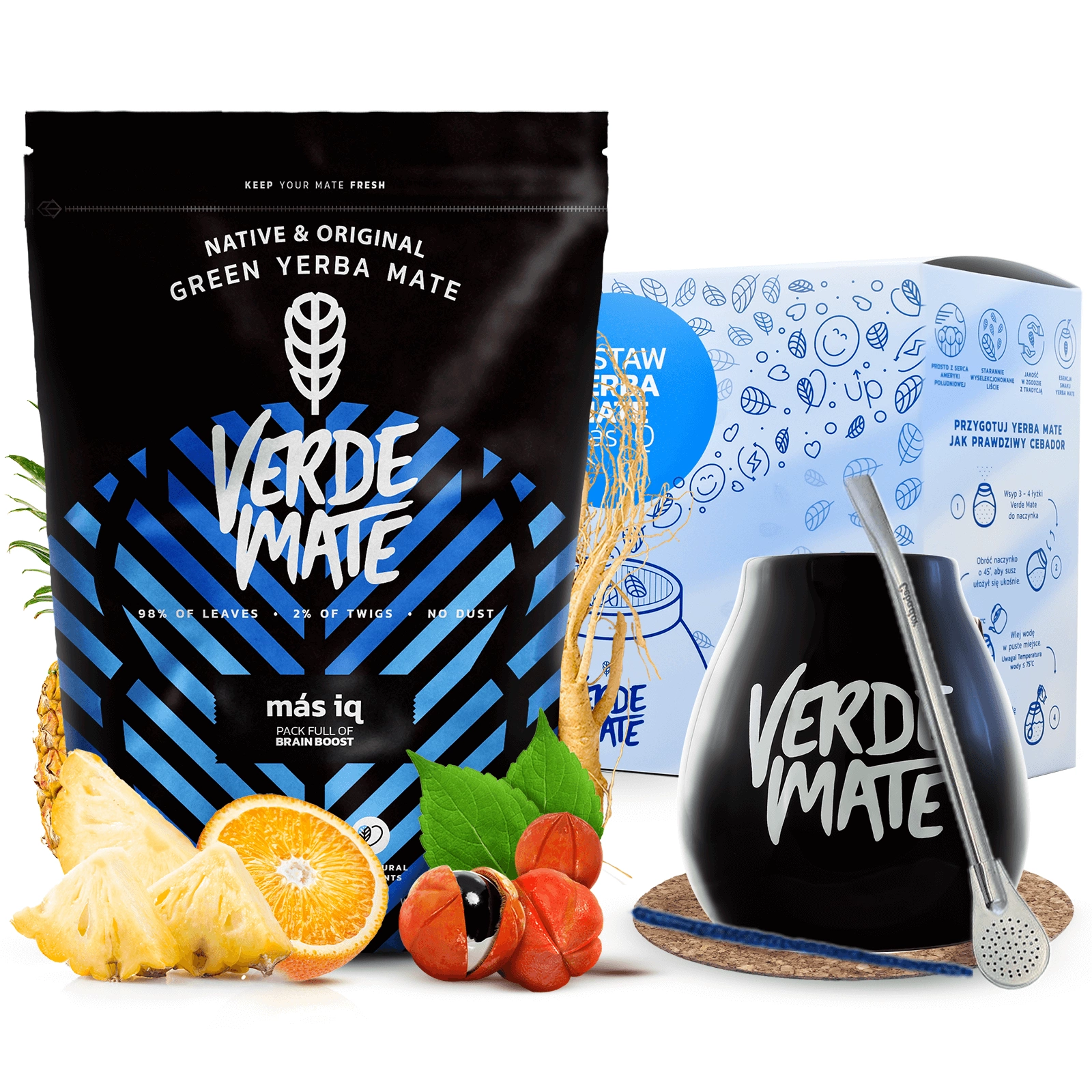 Zestaw Prezentowy Yerba Verde Mate Green Mas IQ | Platforma hurtowa ...